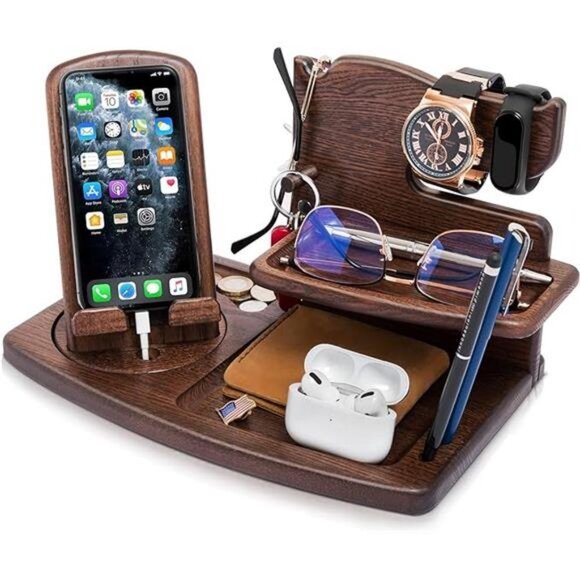 Accessories | Rotating Swivel Phone Docking Station Key Holder Wallet ...
